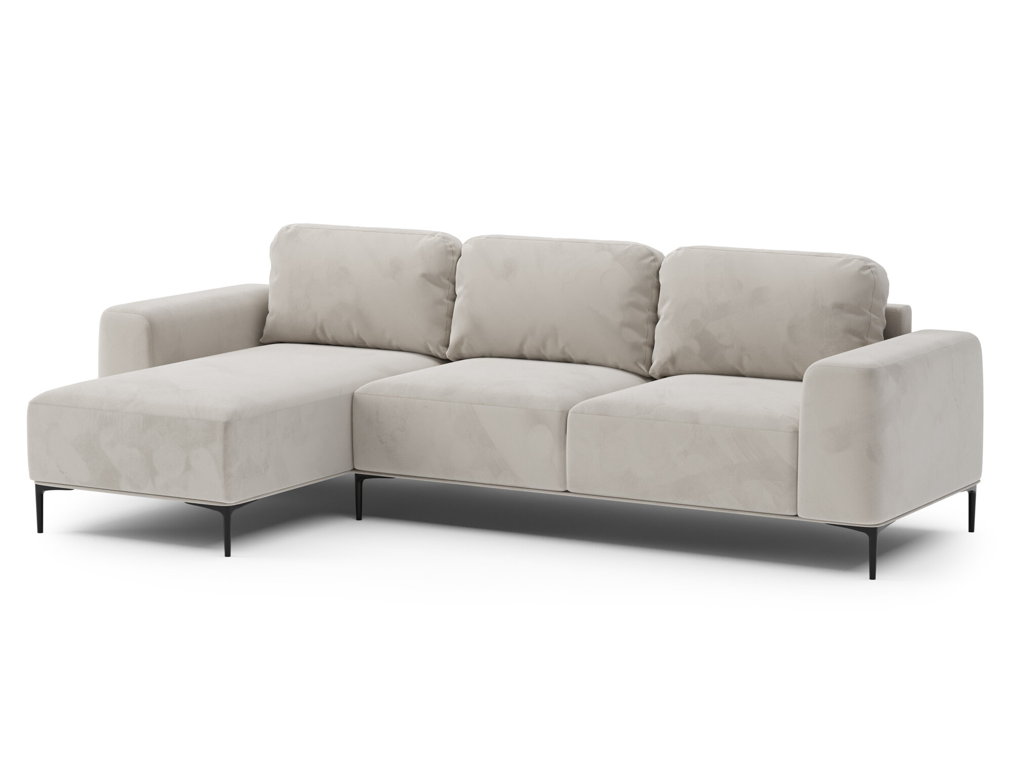 Угловой диван-кровать Уют Мебель "Угол Харисон", механизм пантограф, велюр, с ящиком д/белья, стиль лофт.