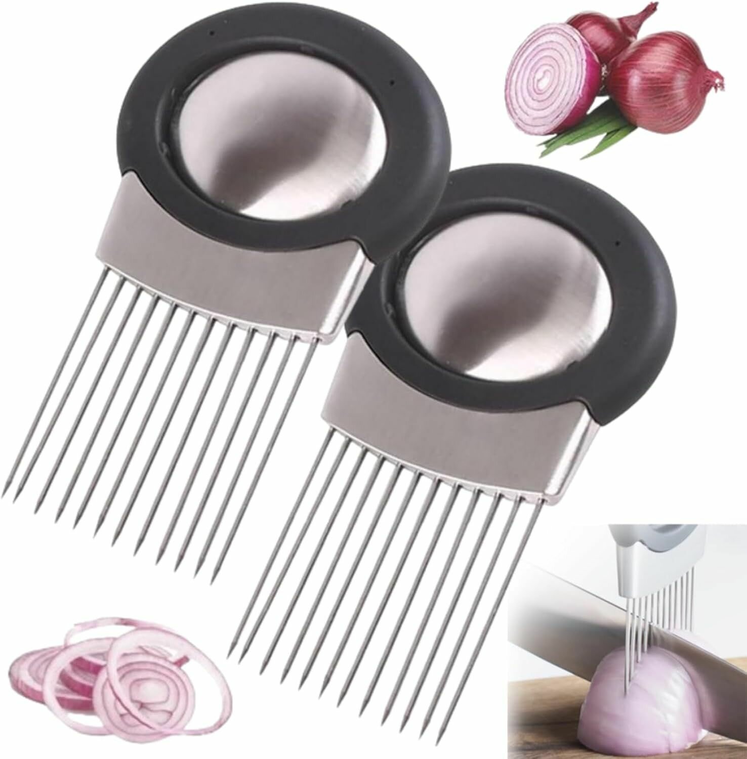 Держатель для нарезки лука из нержавеющей стали