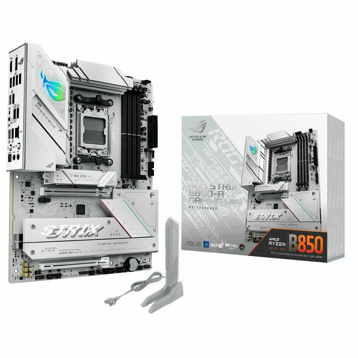 Материнская плата Asus ROG STRIX B850-A GAMING WIFI (90MB1J50-M0EAY0) белый