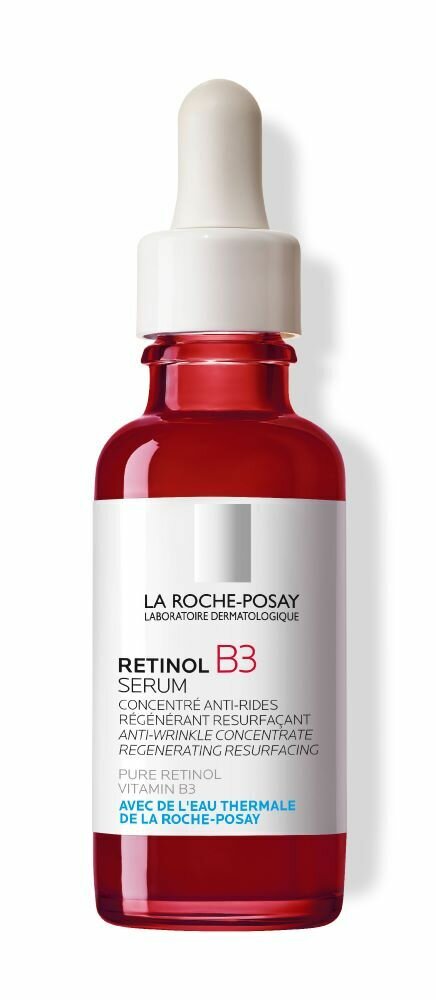 La Roche-Posay Retinol B3 Serum Интенсивная антивозрастная сыворотка для лица против глубоких морщин с ниацинамидом и ретинолом, 30 мл