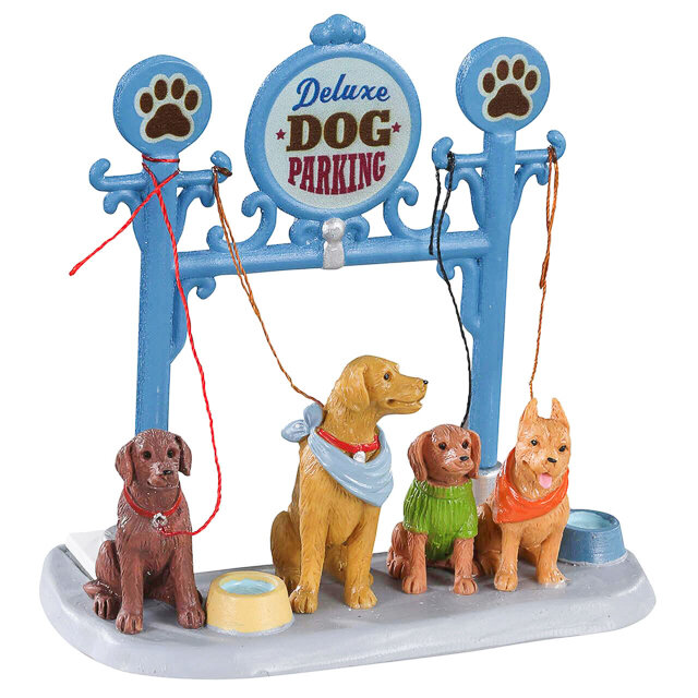 Композиция Dog Parking 9 см, Lemax, 13567-lemax