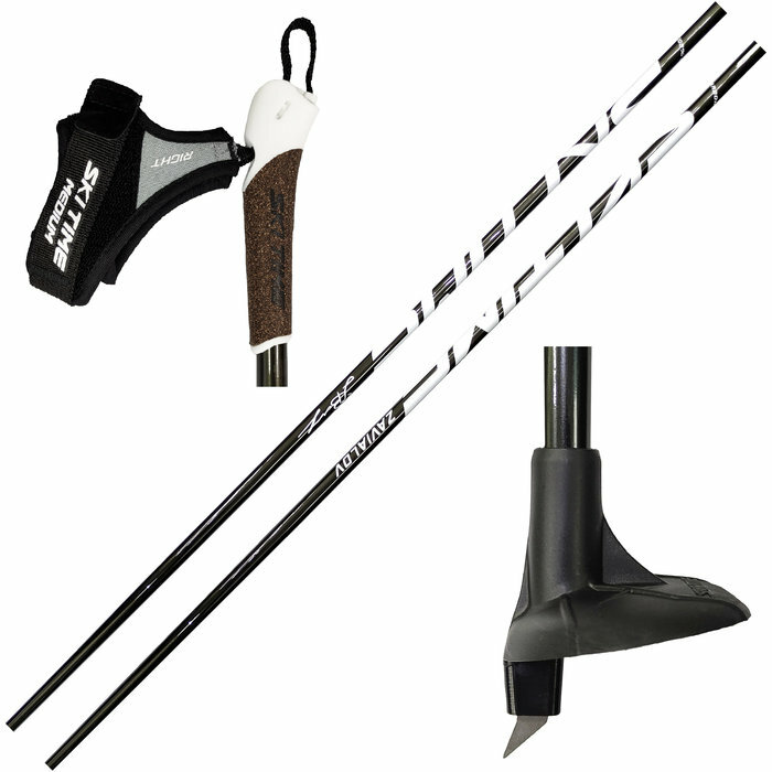 Лыжные палки SKI TIME New Legend Zavialov (Карбон 100%) (черный) (160)