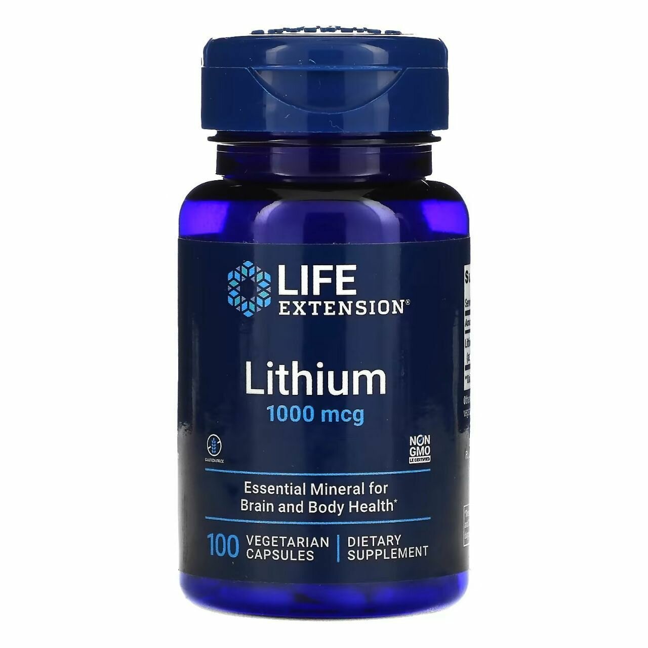 Литий, Life Extension, 1000 мкг, 100 вегетарианских капсул/Витамины спортивные