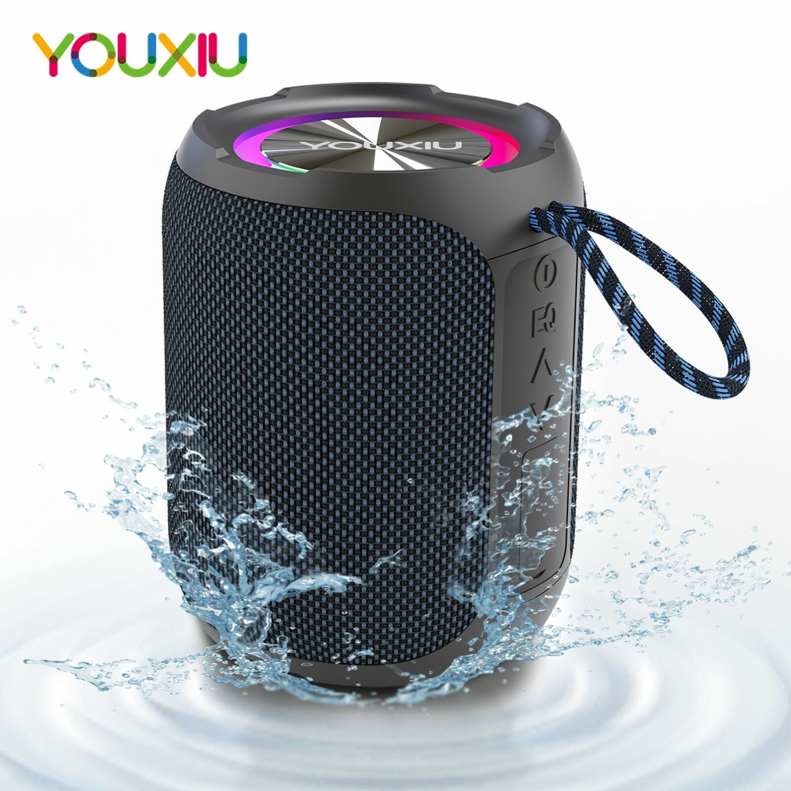 40 Вт Портативный Bluetooth-динамик Беспроводная колонка, Сабвуфер 360-градусный стереофонический Водонепроницаемый IPX7