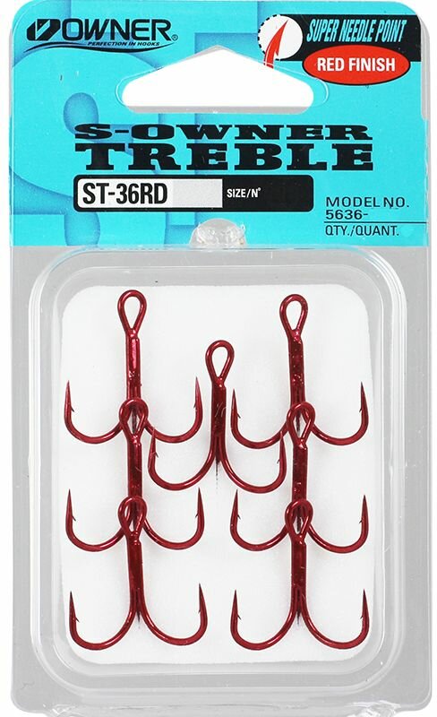OWNER Крючок тройной ST-36RD №6 8шт