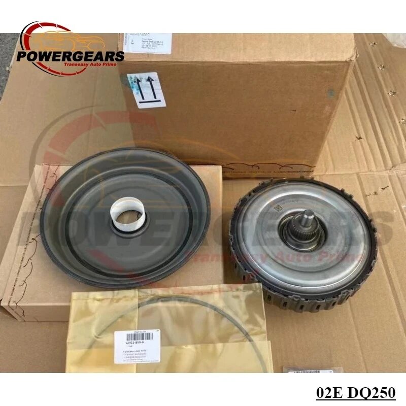 Оригинальный новый 02E DQ250 DSG 6-скоростной комплект с двойным сцеплением автоматической коробки передач подходит для VW Audi Golf GTI Passat 02E 398029 C