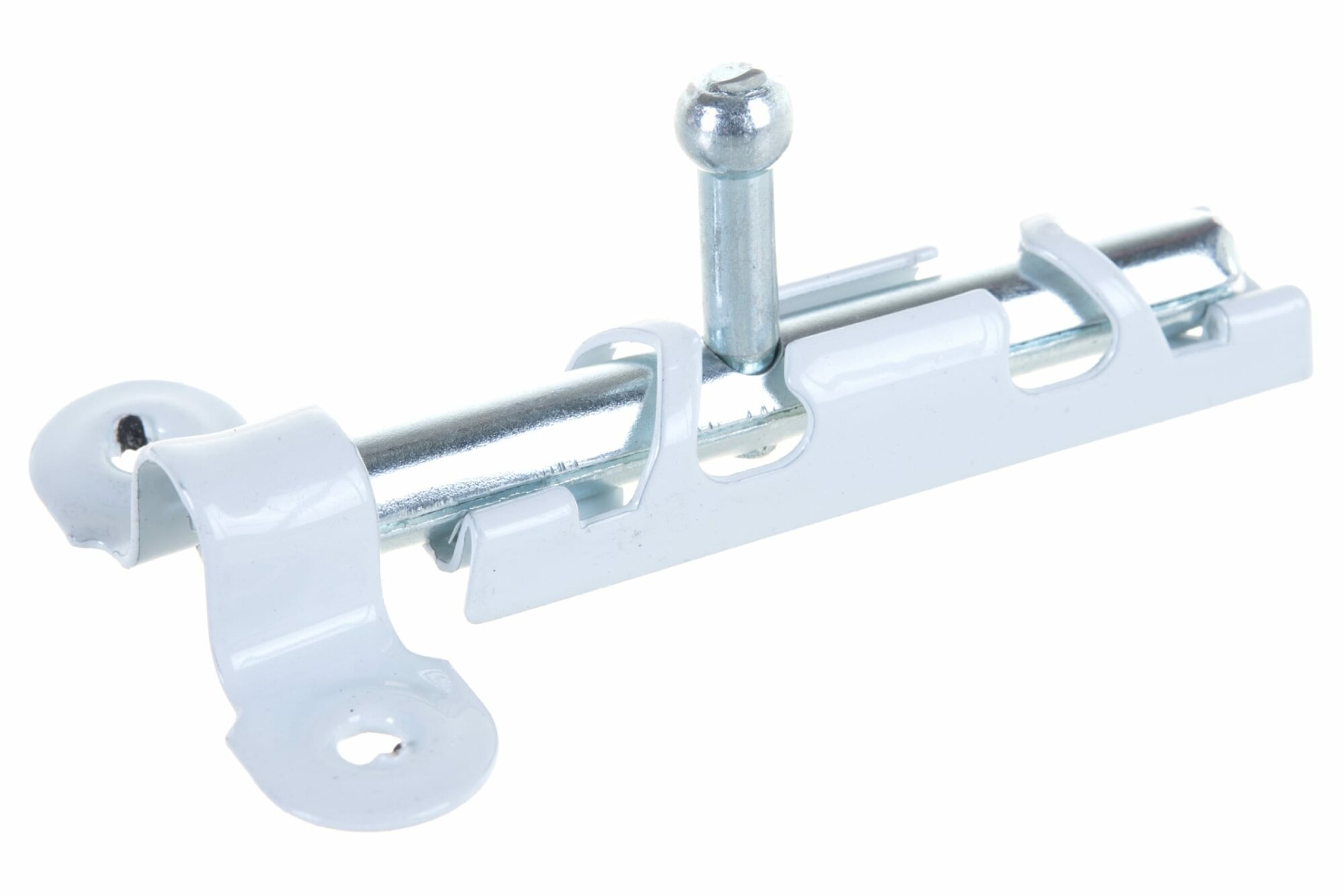 Задвижка накладная ЗТ Ц. Д. полимер , стальная "МастерБолтиков" ( 1 шт )