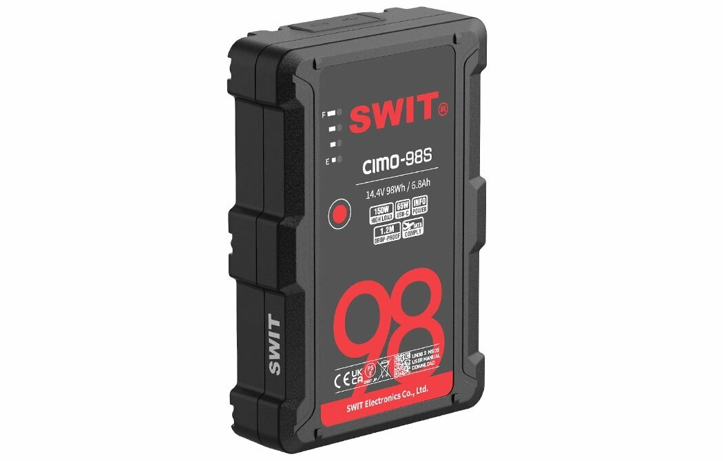 Аккумулятор SWIT CIMO-98S V-Mount Slim Cine 98 Вт·ч разъемы D-Tap, USB-C, USB-A