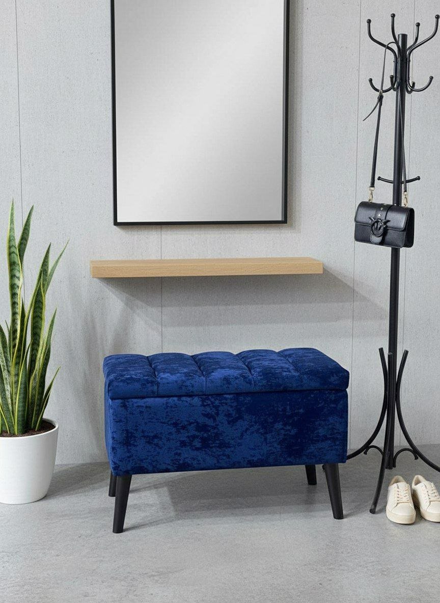 Пуф в прихожую, банкетка с ящиком для хранения, прикроватная банкетка в спальню, зал, сундук, 70х36х48