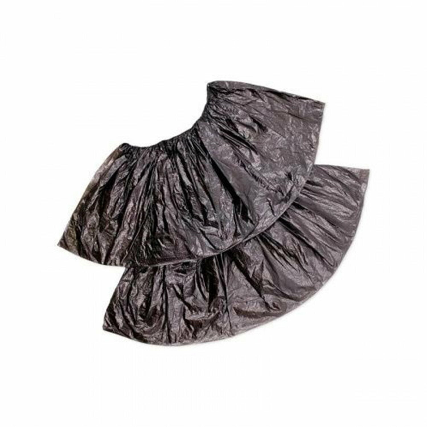 EleGreen Бахилы 100 шт (50 пар) Экстра 39х14 см двойная резинка 30 мкм 3черные ПНД-15/2р-Ч