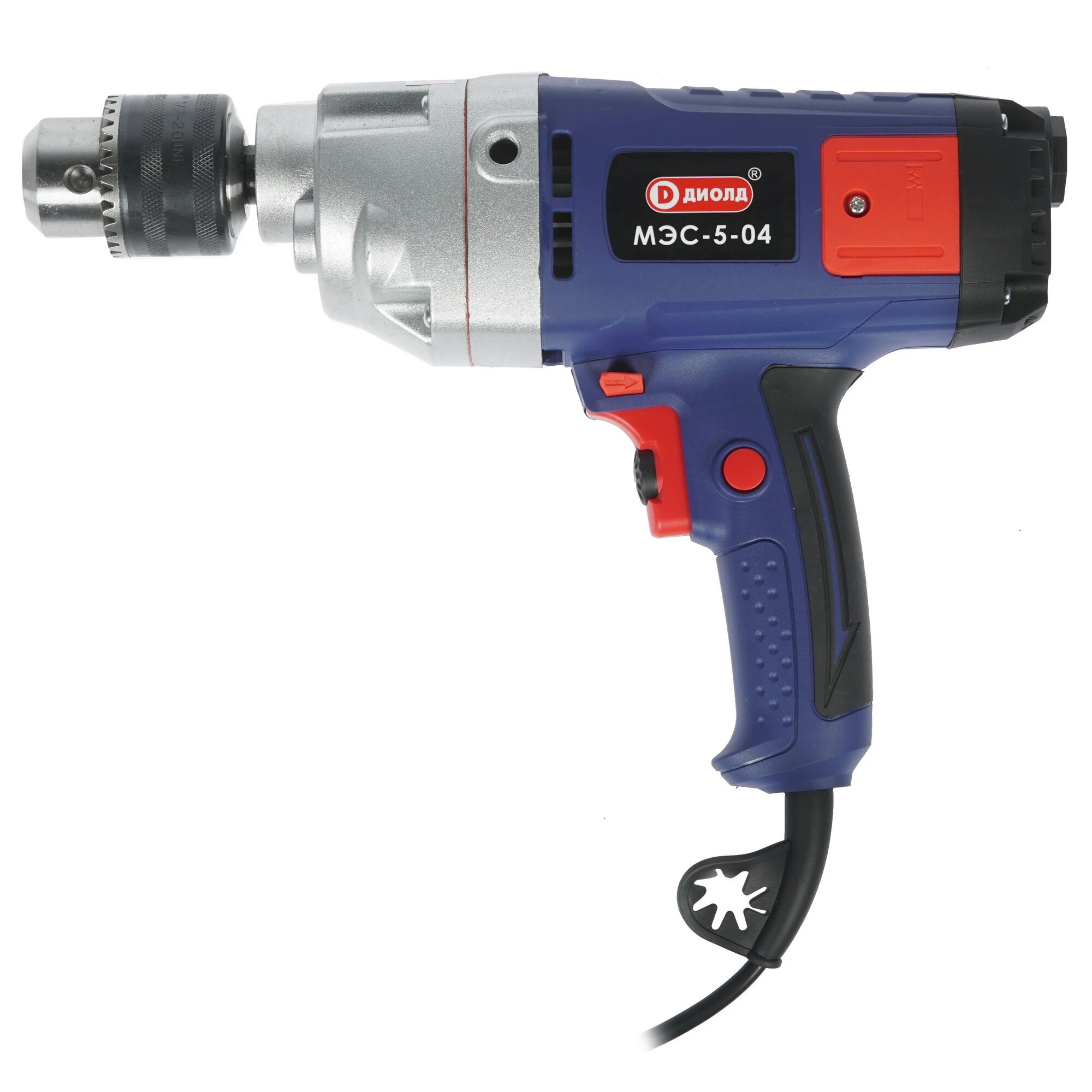 Дрель Диолд МЭС-5-04, синий, 1300 Вт, 550 об/мин, безударная