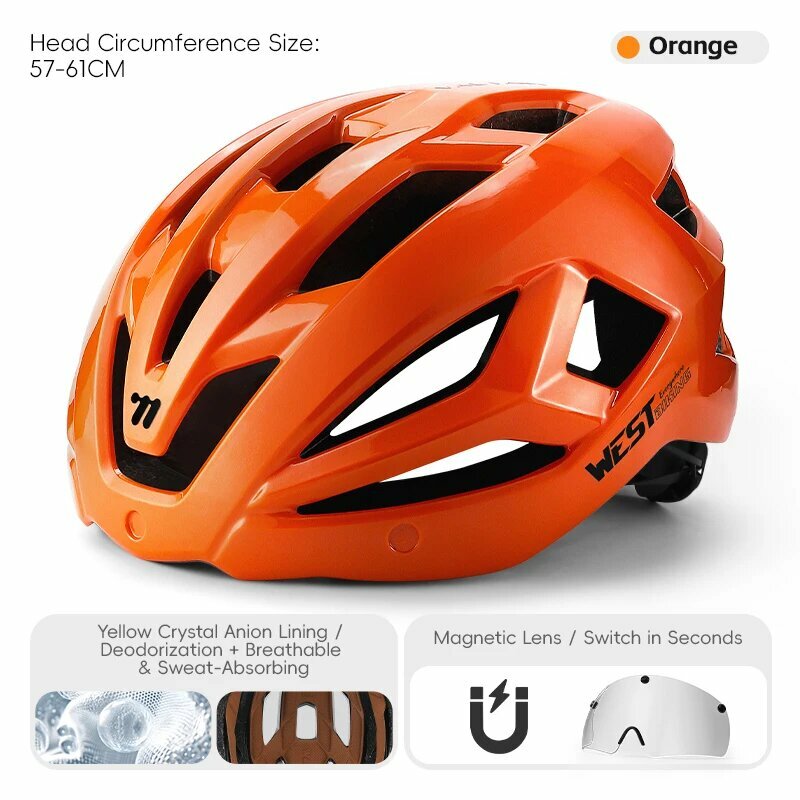 Велошлем YP0708128 Турма для взрослых Оранжевый, Orange