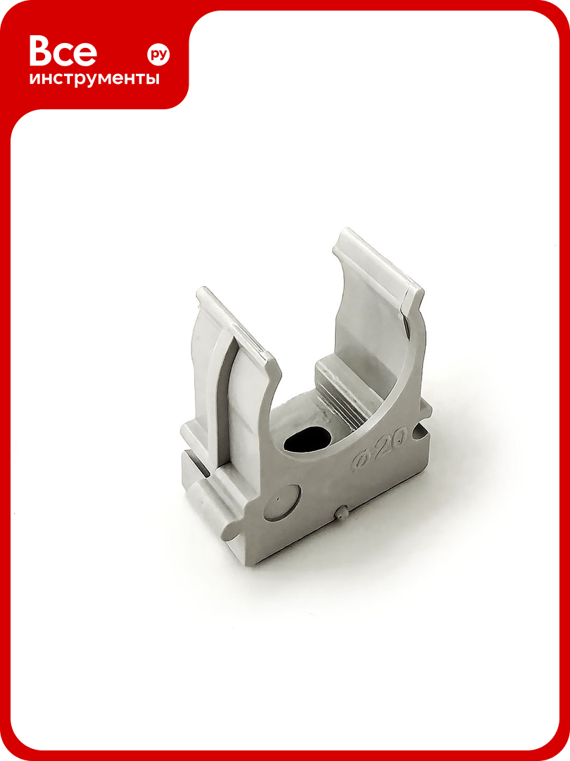 Крепежная клипса для монтажа газовым монтажным пистолетом FIXPISTOLS F-CPE20 серая,