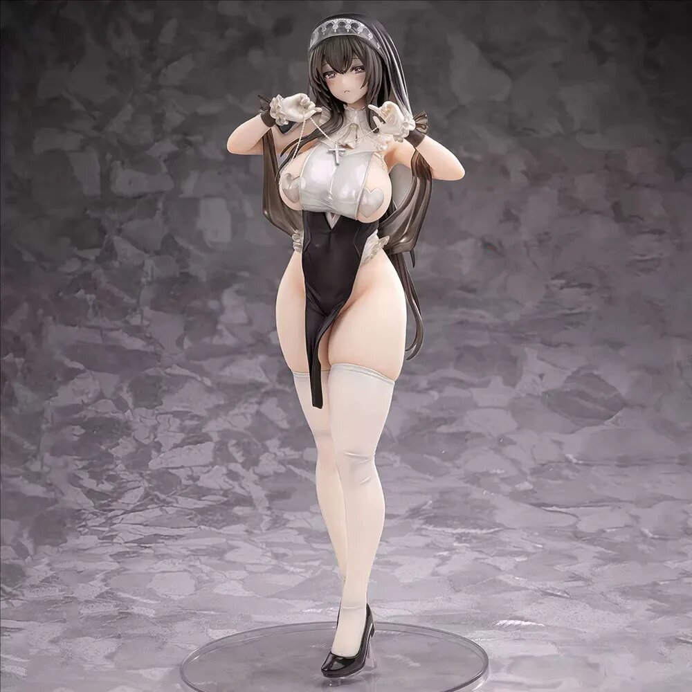 Фигурка аниме 18+ сексуальная девушка ( Cosplay Nun Anime Figure Sexy Girls Figures ) 25см-пакет