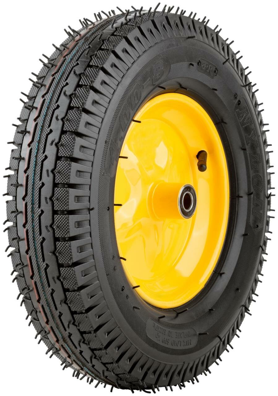 Колесо запасное, 8 слойная шина, 390х90x220 мм для тачек 77609; 77612; 77627 ( 4,80" 4,00"-8" ) ( по