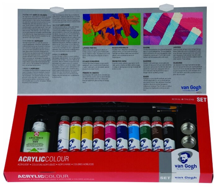 Roayl Talens Набор акриловых красок Van Gogh Комбинированный 10цв*40мл