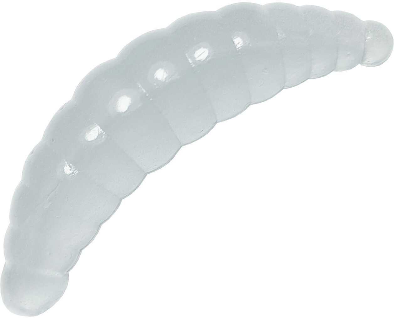 Силикон TROUT LURE (SANSAN) в банке, MAGGOT 40, СЫР, COL. 110 (Clear Blue Glow)