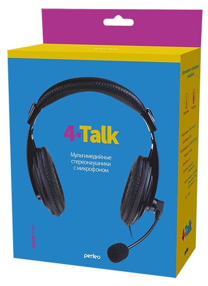 Купить PERFEO Компьютерная гарнитура Perfeo 4TALK черная - цена: 716 ...