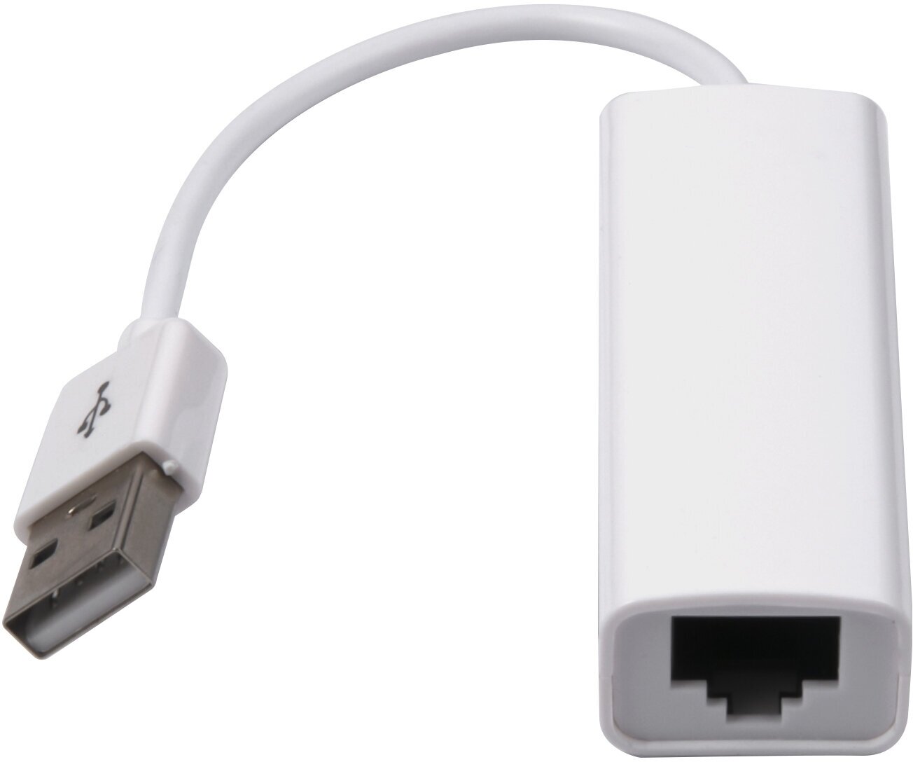 Адаптер-переходник/штекер USB A-порт Ethernet(100Mbit), белый