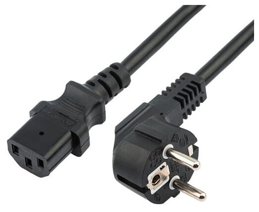 Шнур сетевой Rexant, Евро 0.75 мм², 3 м (с заземлением) (PE) {11-1122}