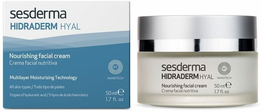 Крем Sesderma Hidraderm Hyal Nourishing Facial Cream, 50 мл