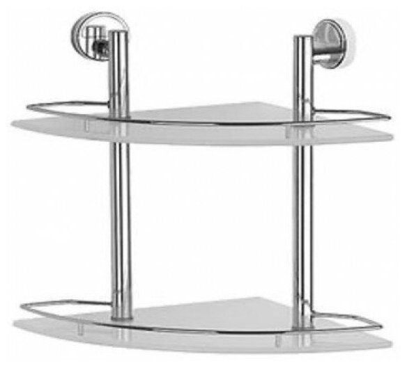 Угловая полка стекло с ограничителем 2-эт. Classic Elite C072