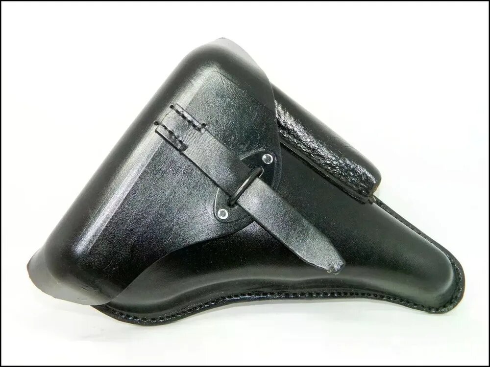 Эксклюзивная кобура для Walther P38, Luger P08 из натуральной кожи, черная