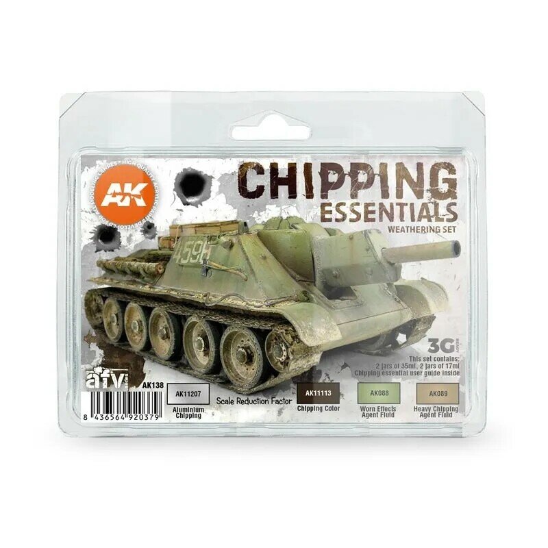 Аксессуар для Warhammer AK Interactive AK Chipping Essentials Weathering Set AK138