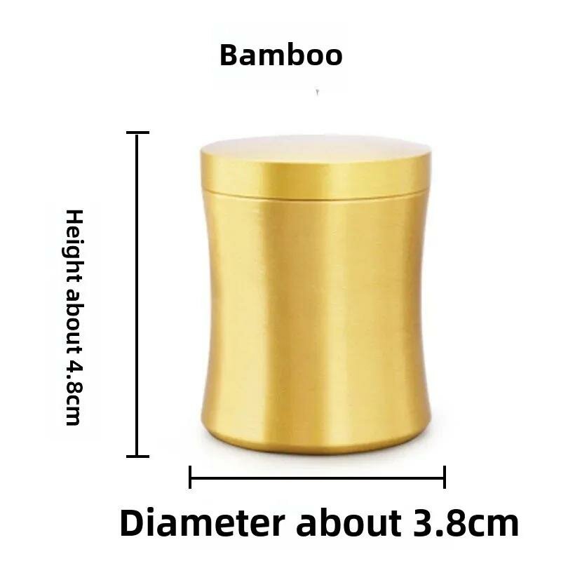 Медный банок для инценсной пудры Инценс Бутылка для инценсной пудры Коробка Мини Маленький банок Майский мазь Герметичный контейнер Инструмент для запечатывания инценса (Бамбуковый банок для инценсной пудры)