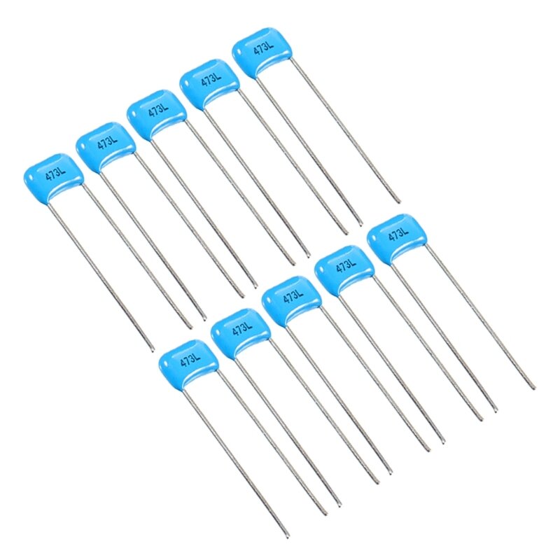 Комплект из 10 конденсаторов 473L для улучшения качества звучания гитары и снижения уровня шума в электронных схемах.
