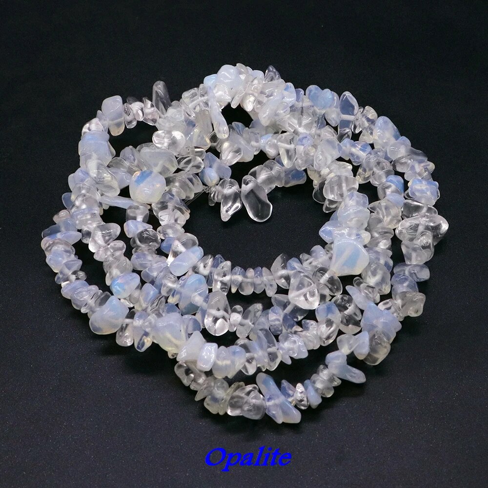 Опалит бусы, белый, 1pc(approx.16IN)