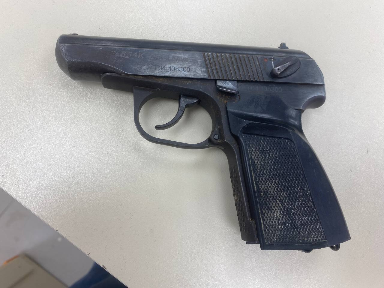 Пневматический пистолет Байкал MP 654K, на базе ПМ, сталь, блоубэк, Б/У, уценка