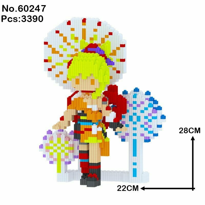 Конструктор пластиковый Bricks 3D Ёимия Genshin Impact 3390 Деталей