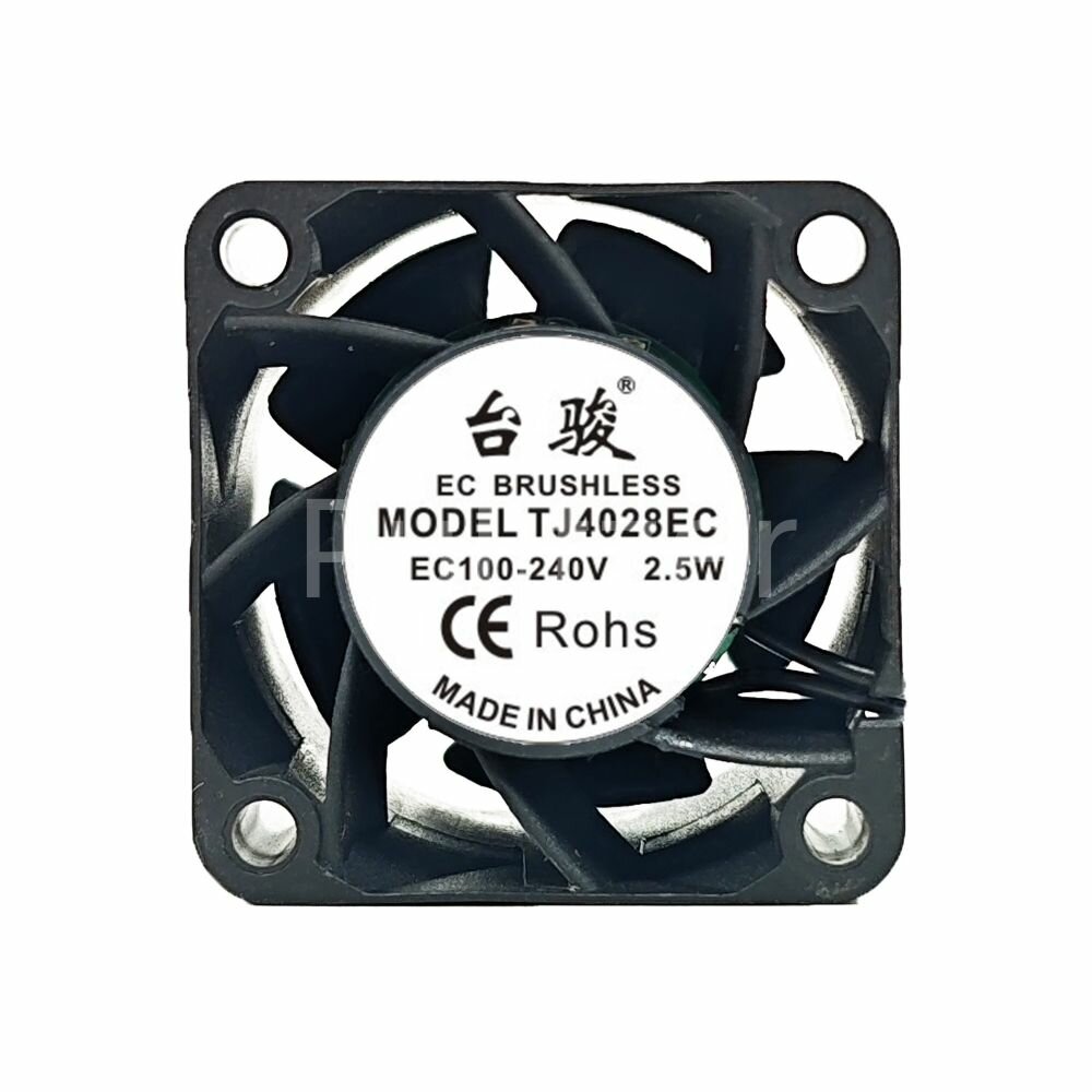 Охлаждающий вентилятор TJ4028EC 40*40*28 мм 2,5 Вт 8400 об/мин 100-240 В