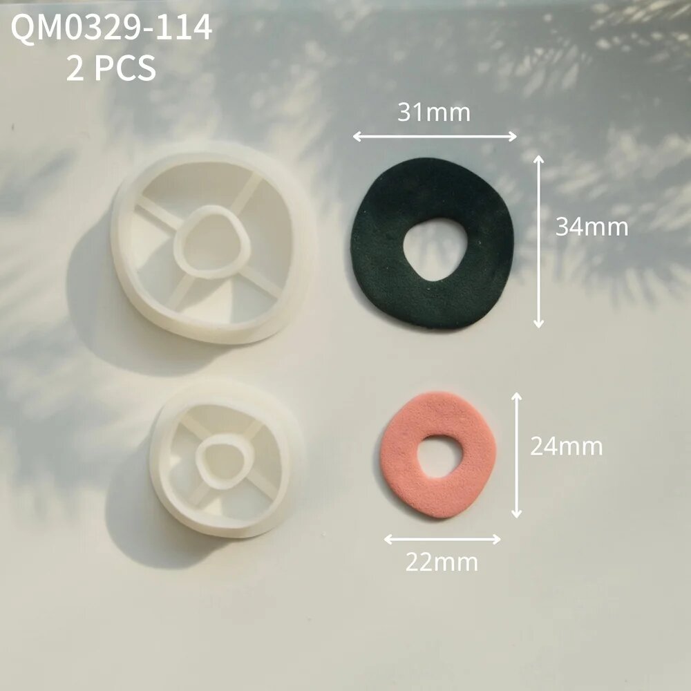 Форма для резки полимерной глины PLA белая QM0329-114