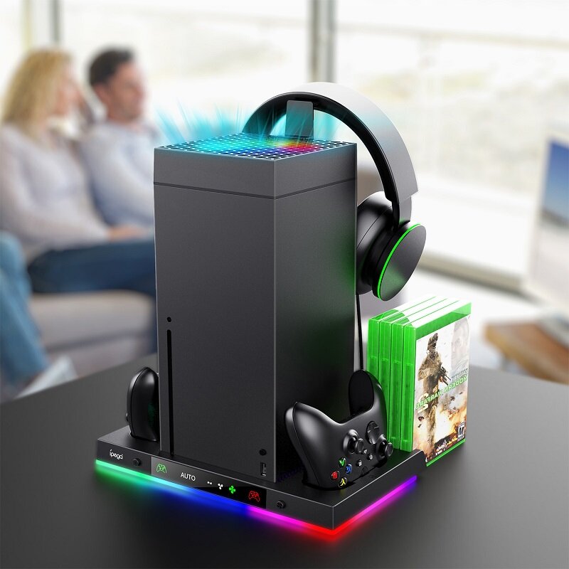 Многофункциональный стенд iPega с RGB подсветкой и охлаждением для Xbox Series X