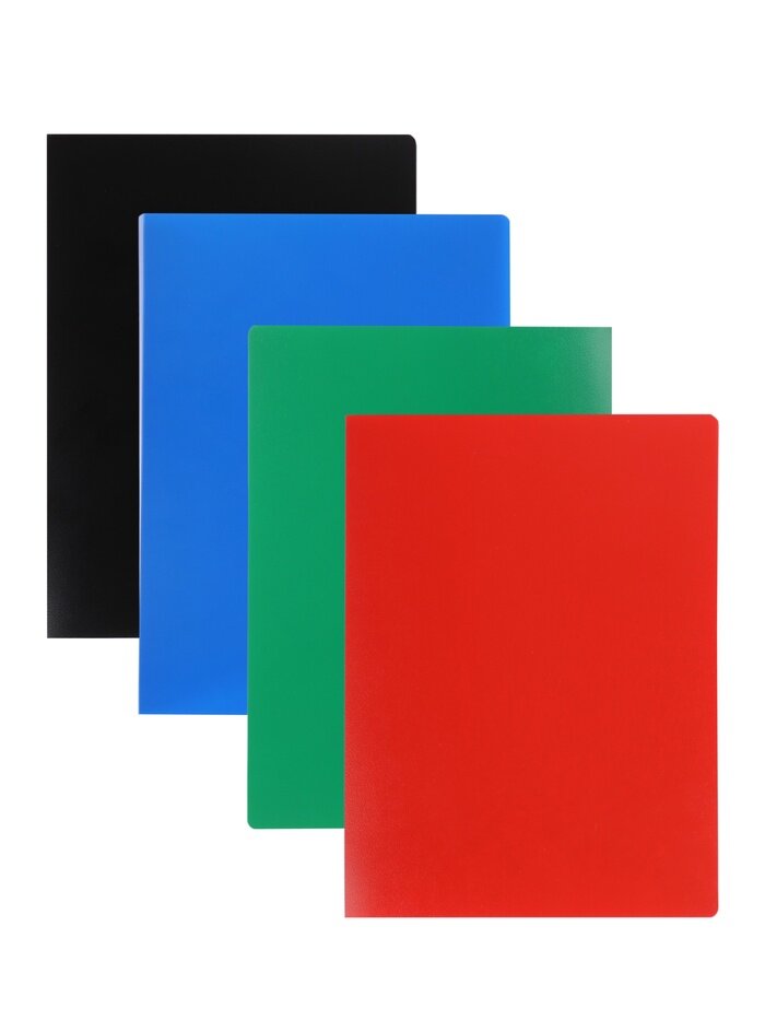 Набор папок А5, 20 вкладышей, Calligrata, микс, 4 штуки