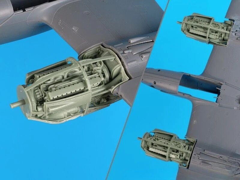 Модель самолета P-38 F/G 1/48 масштаба, резиновая, неокрашенная