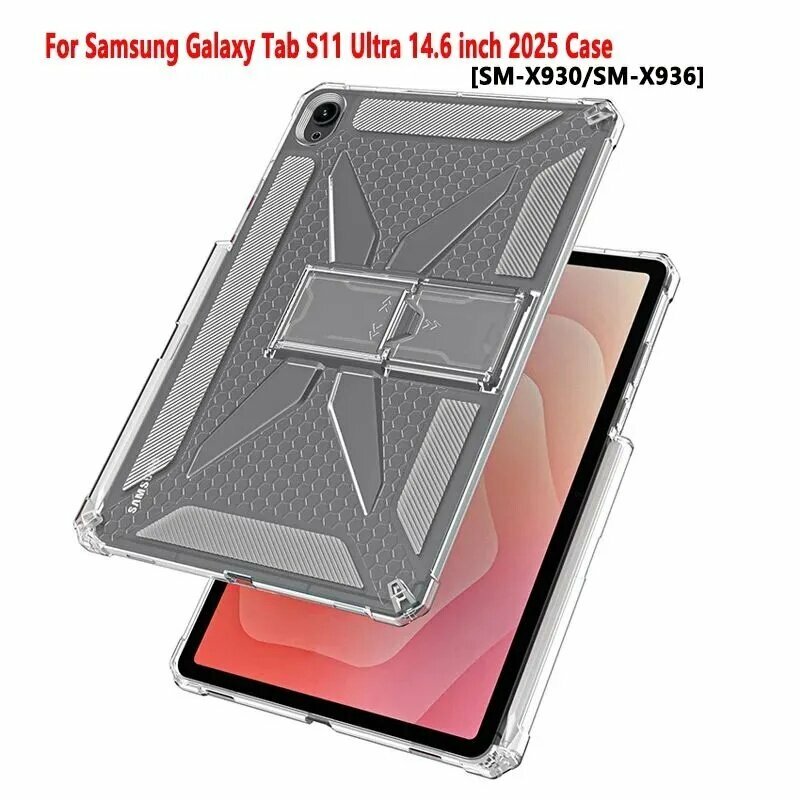 Для Samsung Galaxy Tab S11 Ultra 14.6 дюймов 2025 защитный чехол SM-X930/SM-X936 стенд с карандашным держателем