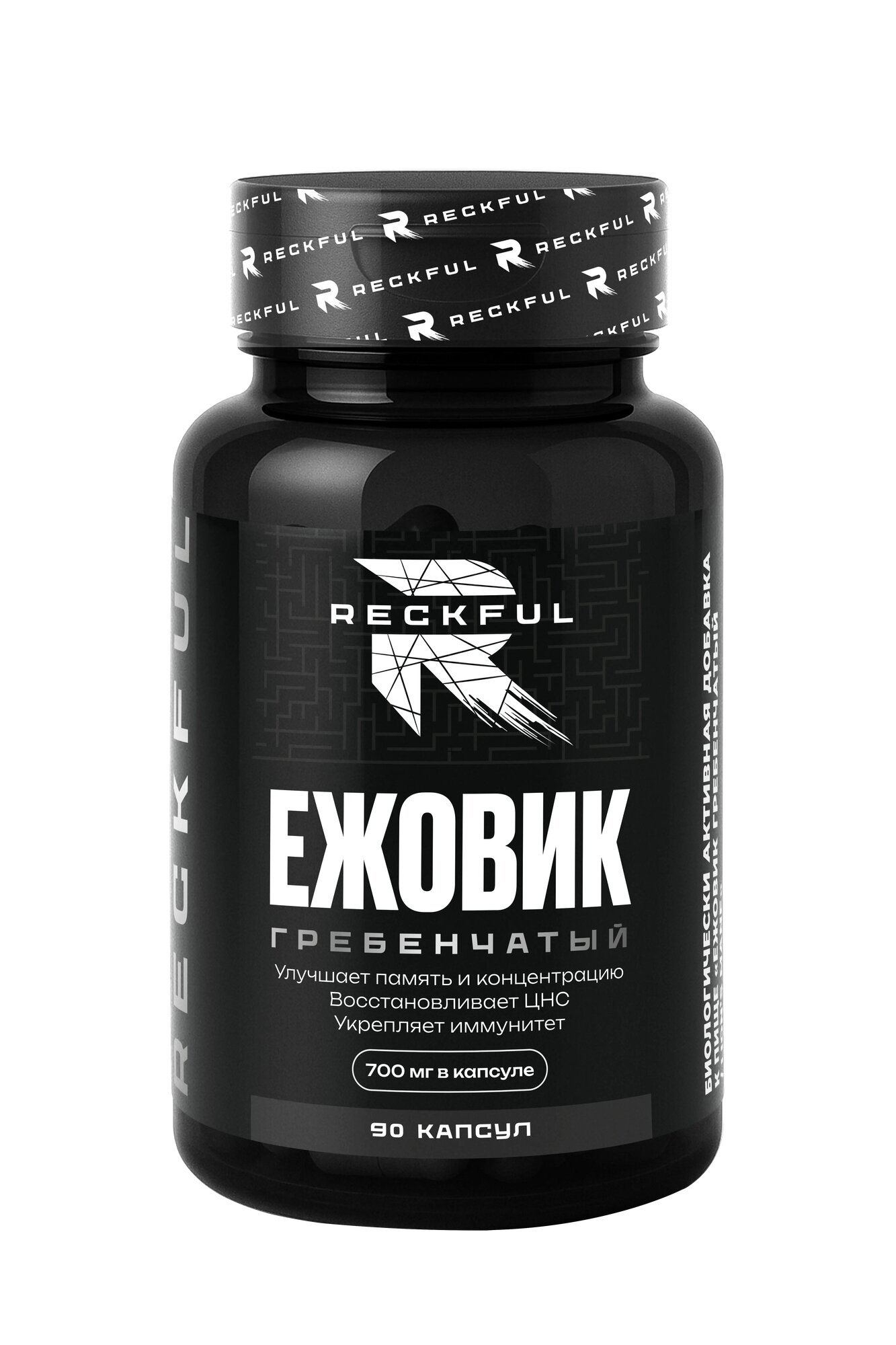 БАД Reckful Ежовик гребенчатый, 90 капсул, для мозга и иммунитета