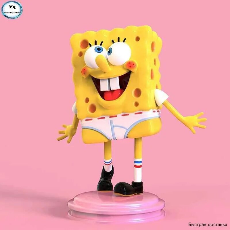 Аниме-фигурка SpongeBob SquarePants SpongeBob 16CM для коллекционеров, ABS пластик