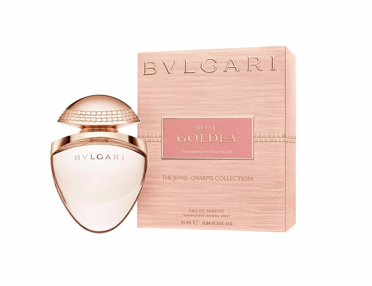 Парфюмерная вода Bvlgari Rose Goldea 25 мл, цветочные древесно-мускусные
