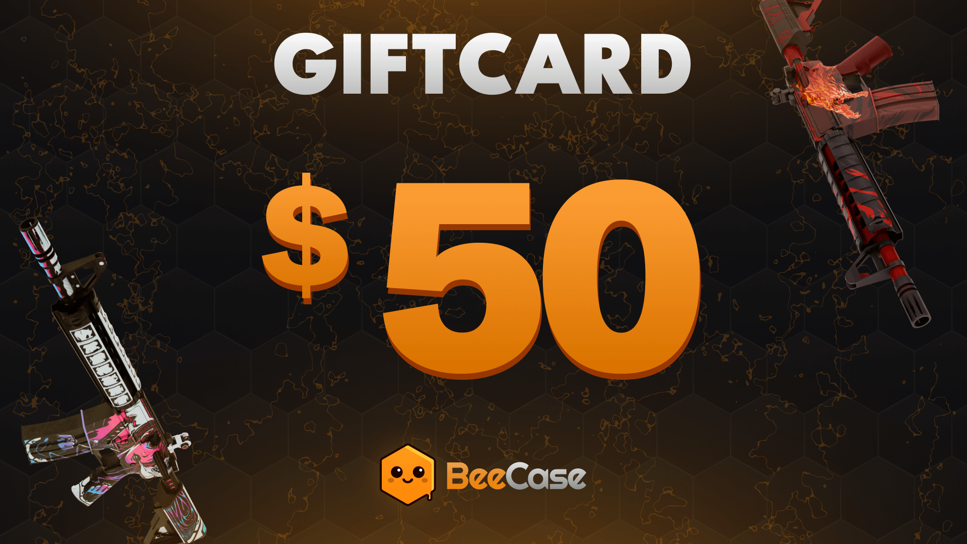 Bee-Case $50 Подарочная карта | купить цифровой ключ для активации в России