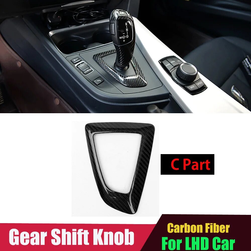 Накладка на ручку переключения передач из углеродного волокна для BMW 3 серии F30 F31 F20 F22 C Part
