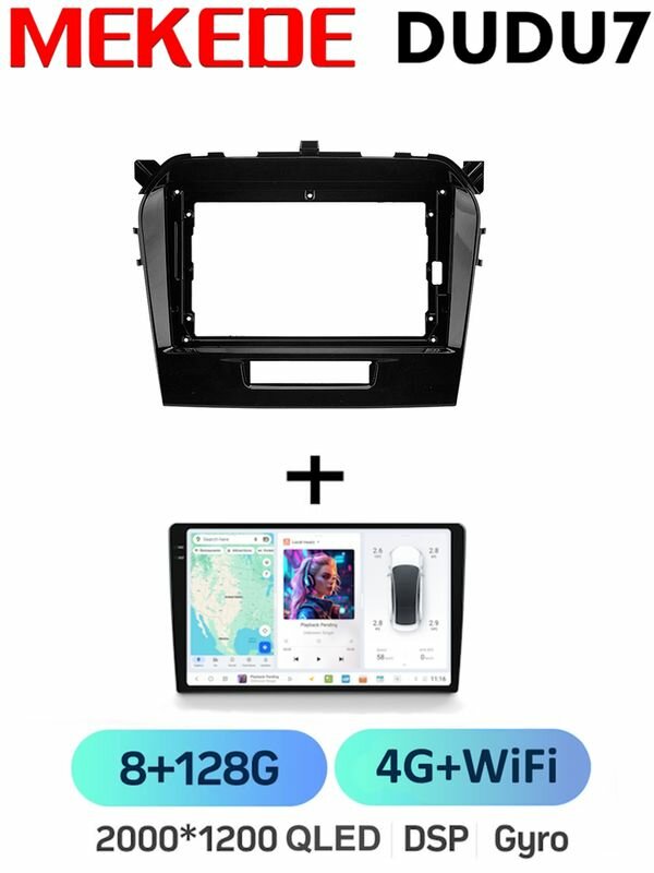 Магнитола 9" Mekede DUDU7 8/128 Gb для Suzuki Vitara 4 2014-2018 carpay Android