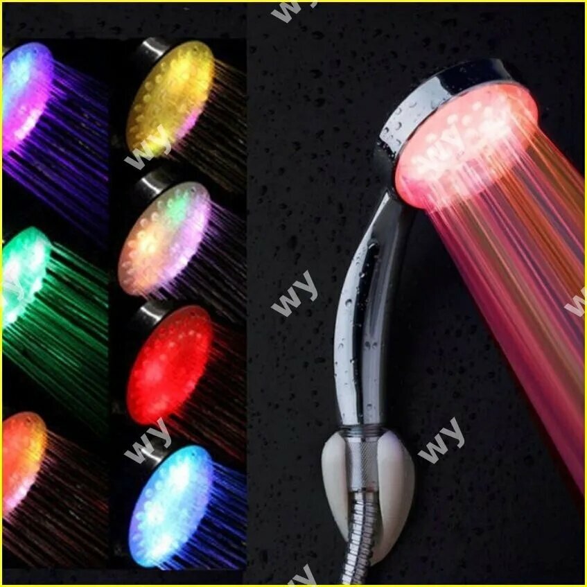 Яркая светодиодная лампа для душа с эксклюзивной цветной подсветкой