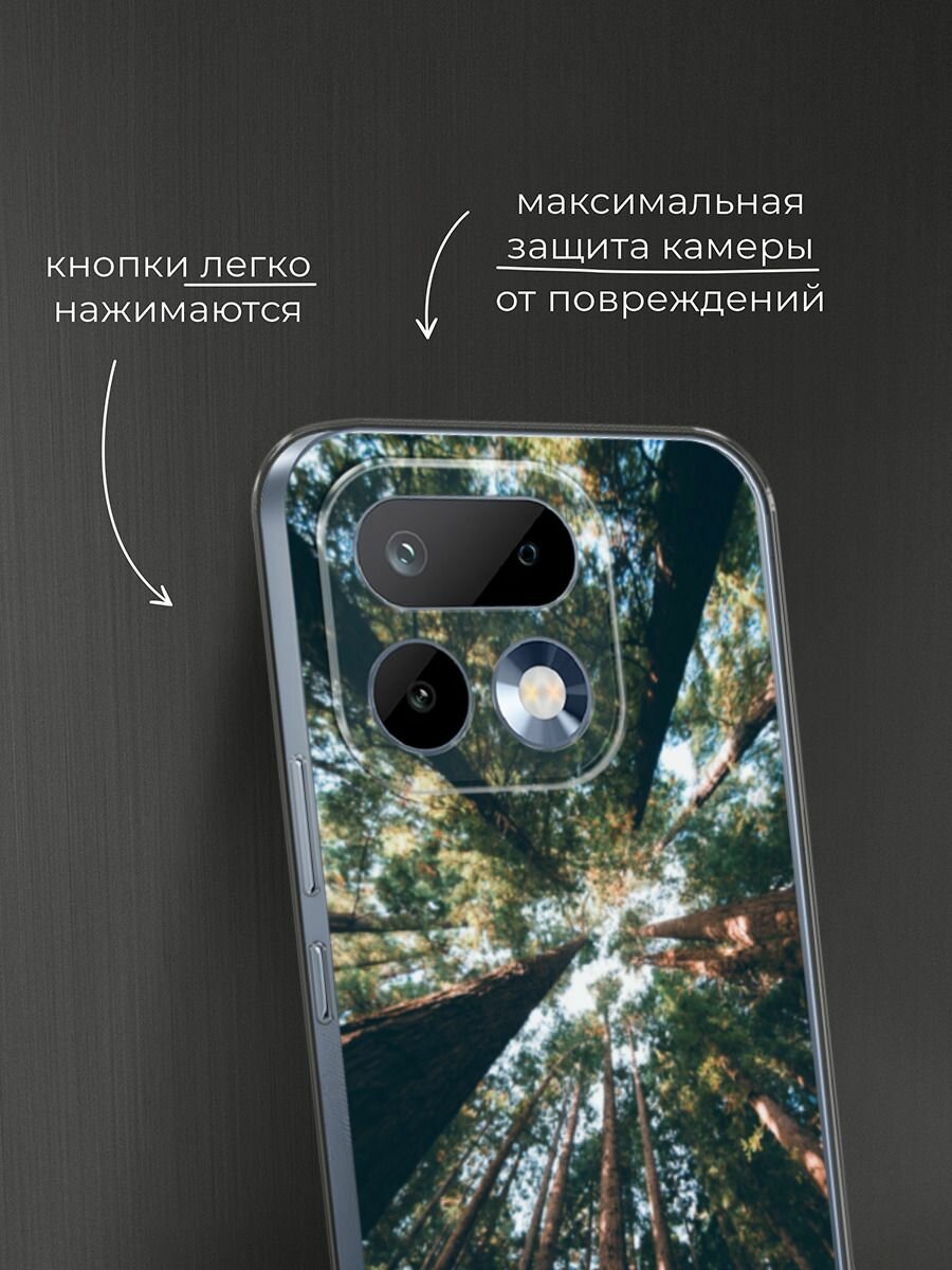 Силиконовый чехол на Realme 16 Pro / Реалме 16 Про с принтом Лес 18 — фото 1
