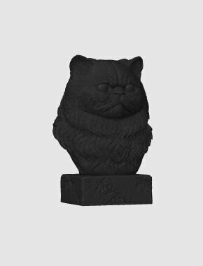 Эксклюзив! Бюст Персидской Кошки (10см, черный) - Милый друг, подарок, талисман