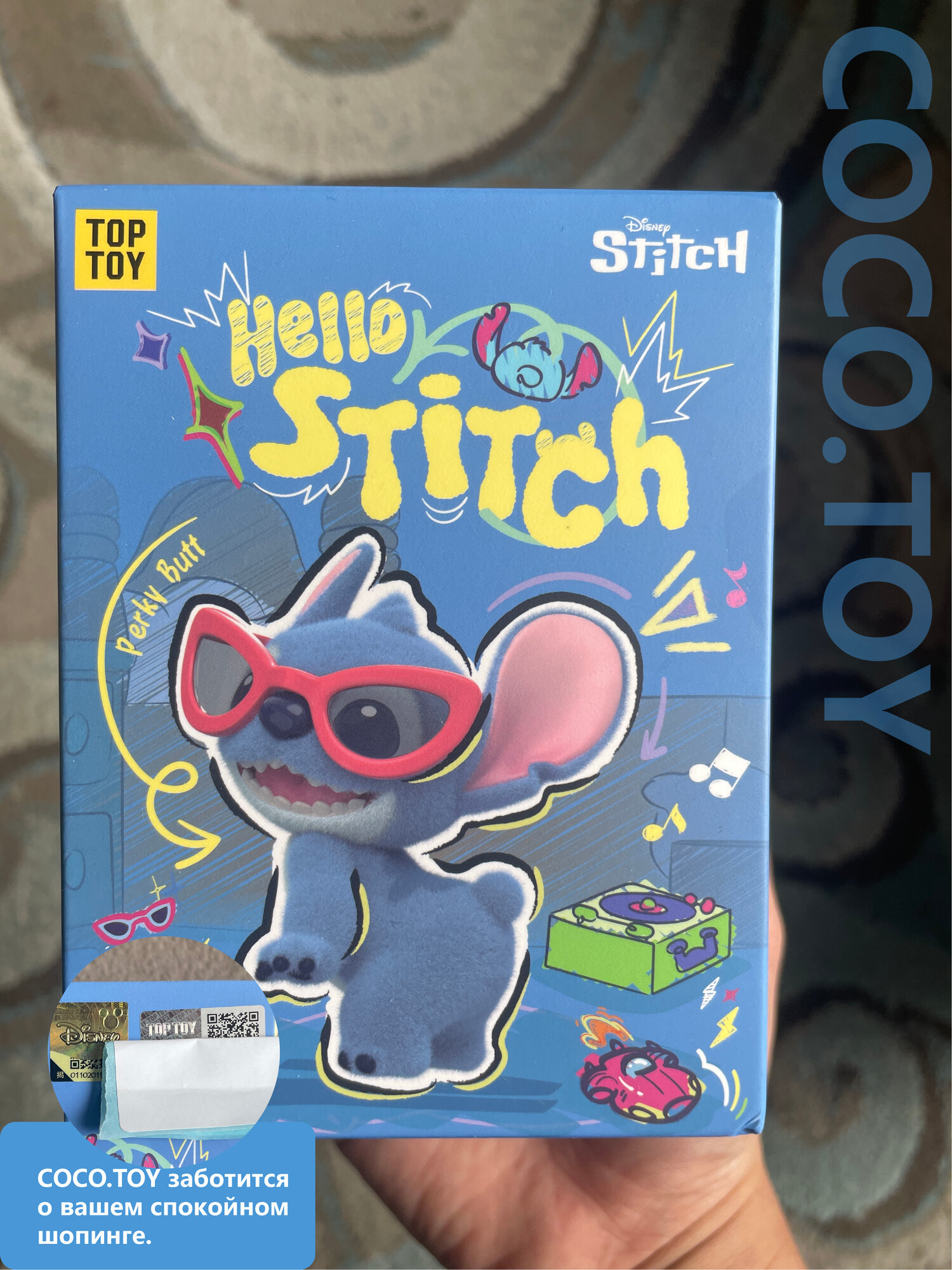 Стич игрушка Top Toy Stitch Hello Stitch Blind box лило и стич Стекающаяся кукла сюрприз случайный вид 1 шт COCO.TOY