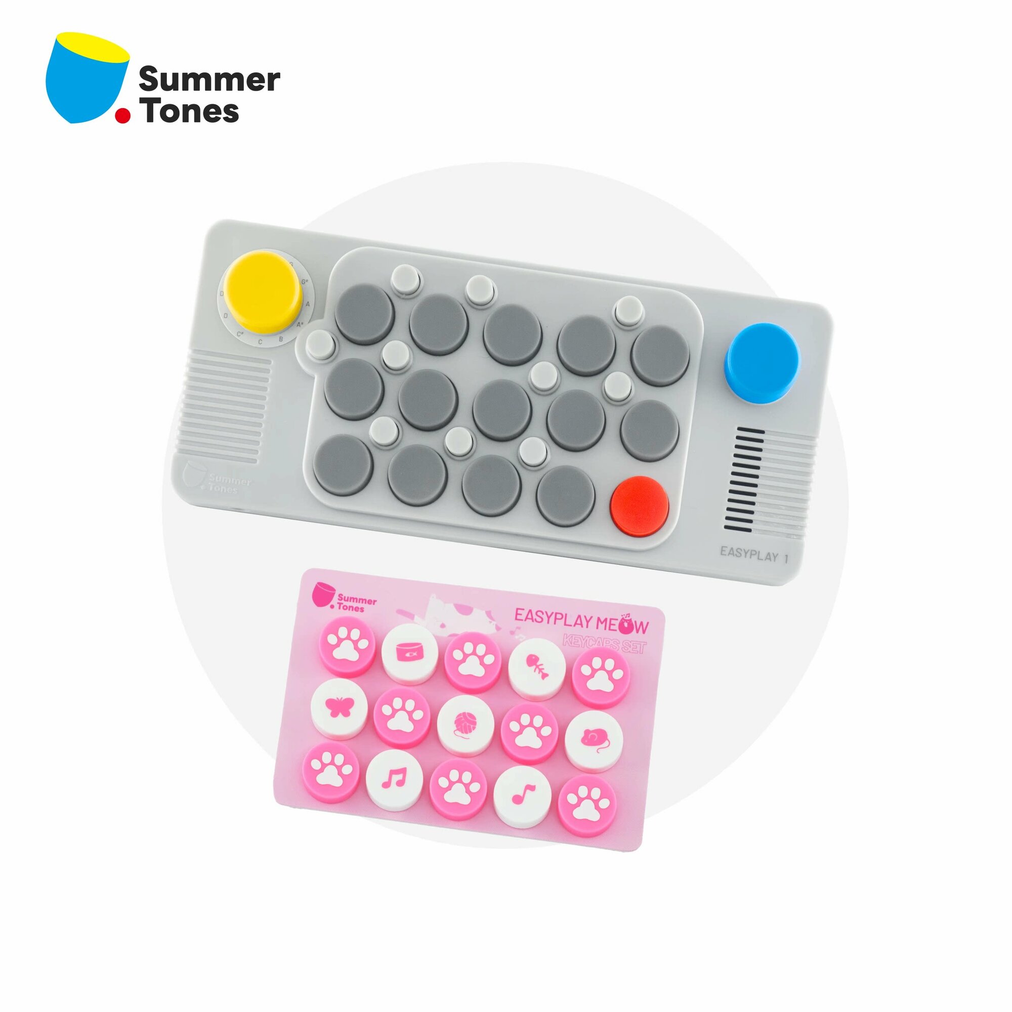 Портативная MIDI-клавиатура с розовыми ключами MEOW - компактная музыкальная игрушка для детей, 88 клавиш, USB